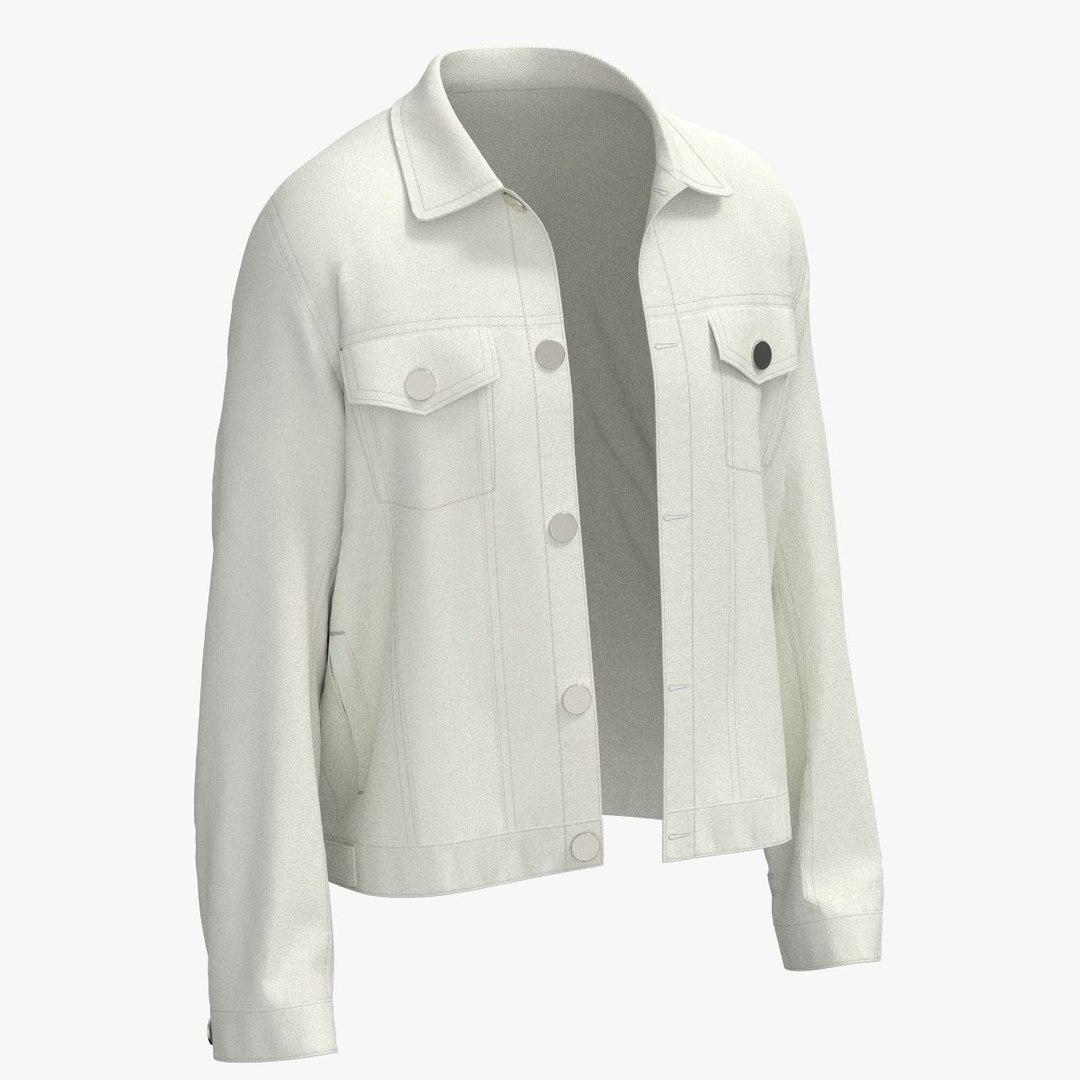 Jeans Jacket 3D Model - TurboSquid 1890961