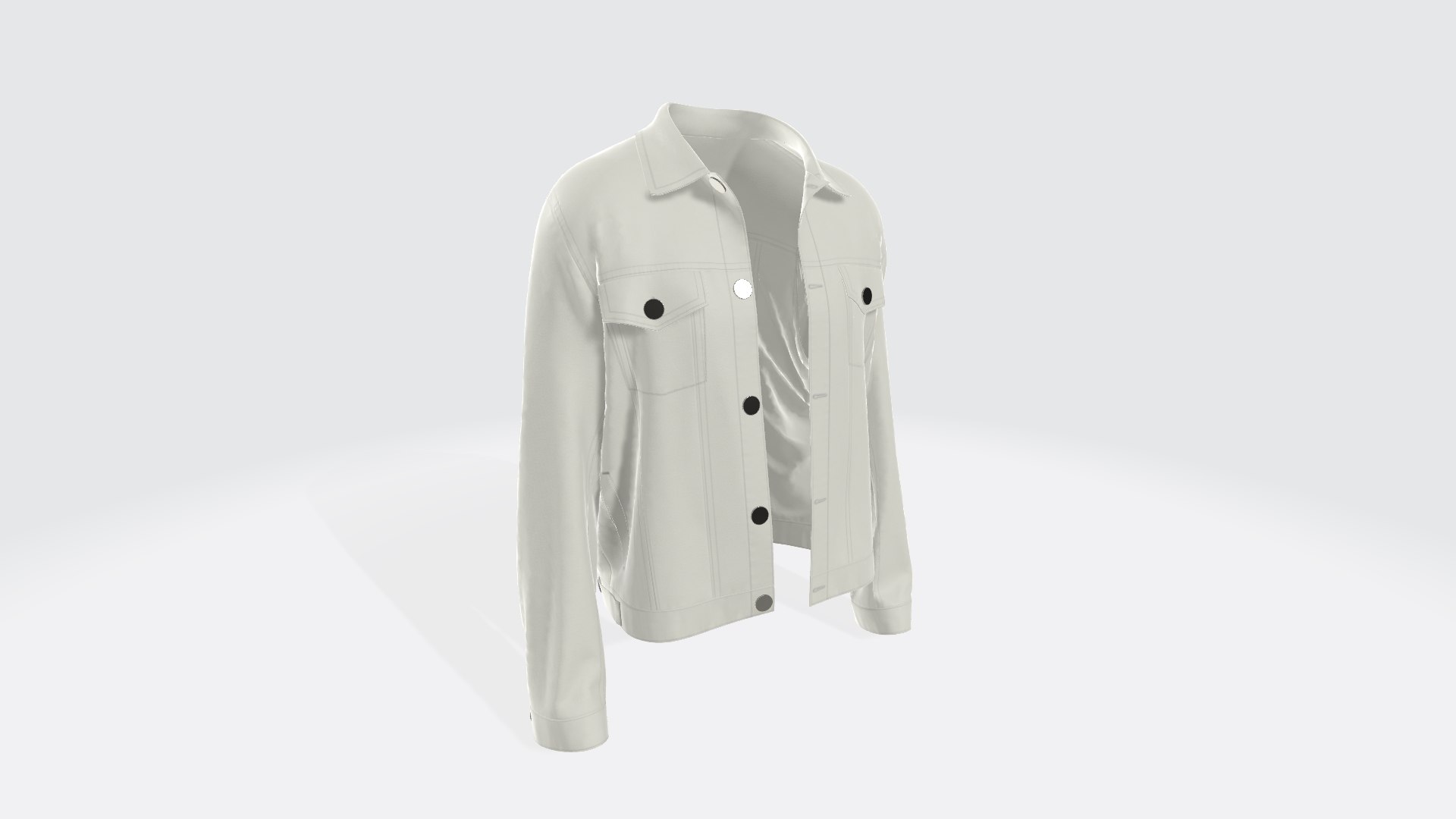 Jeans Jacket 3D Model - TurboSquid 1890961
