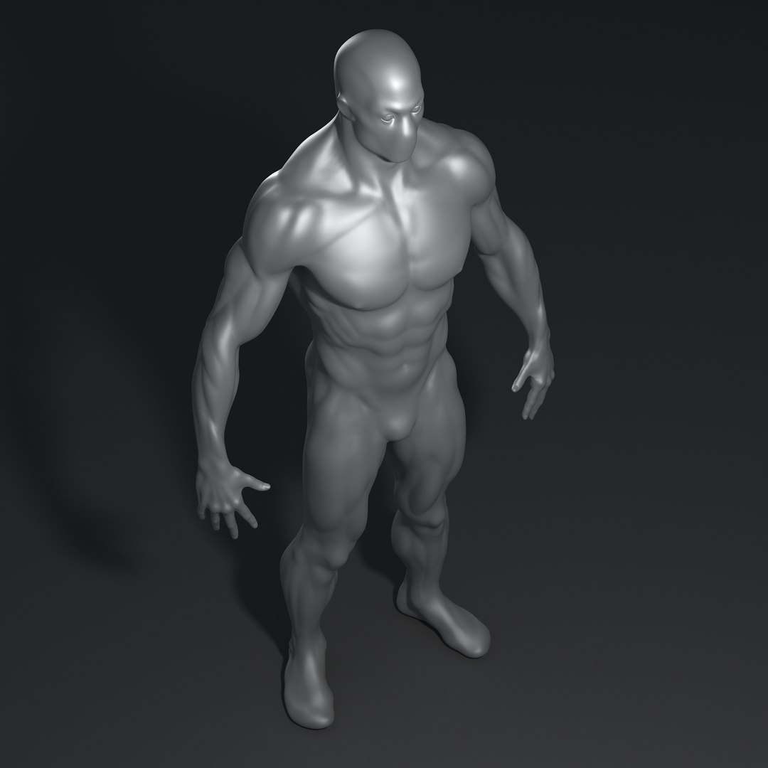 superhero man super hero 3d model