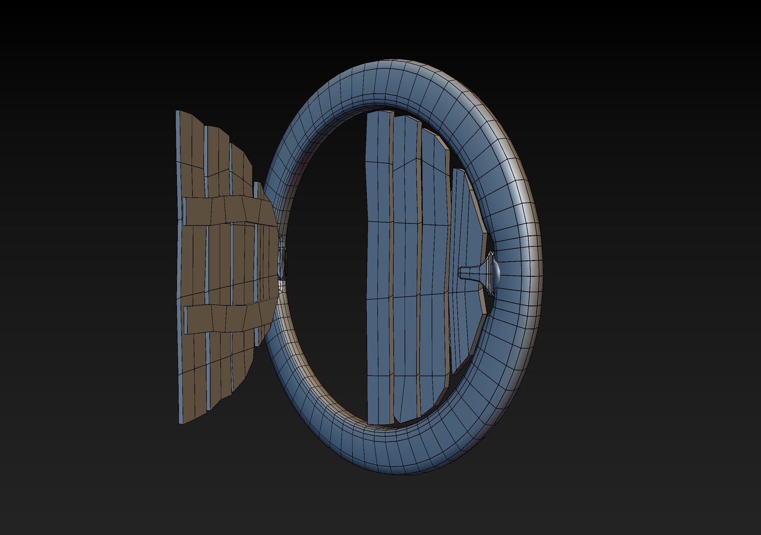 3D Round Window Low-poly - TurboSquid 1878850
