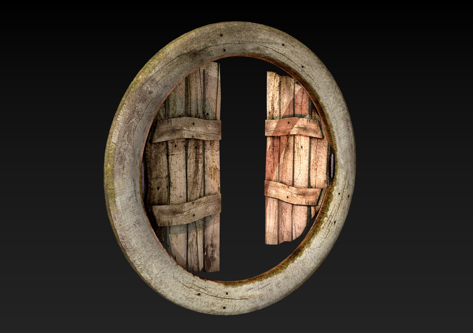 3D Round Window Low-poly - TurboSquid 1878850