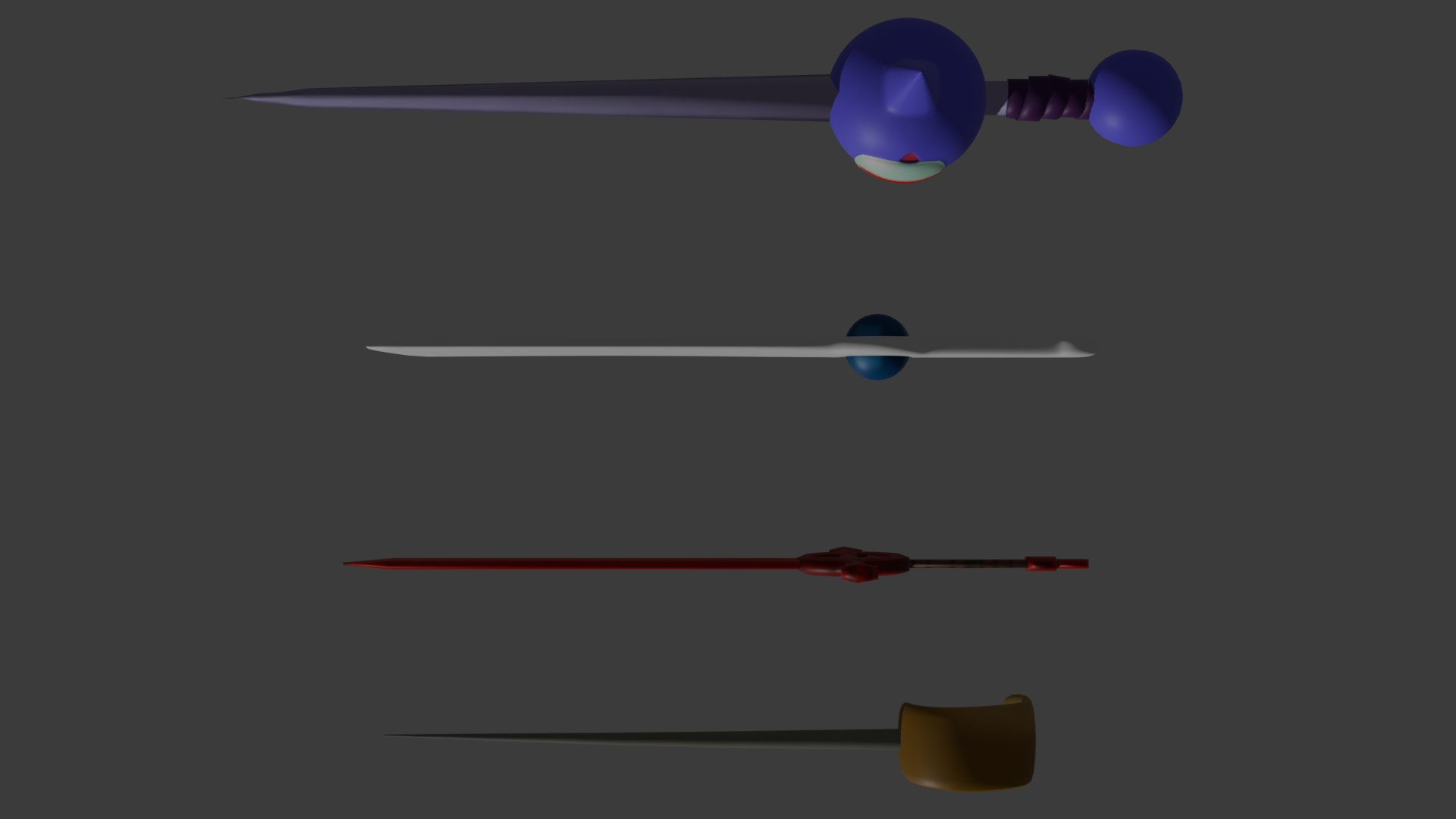 3D Adventure Time Swords Model - TurboSquid 2343575