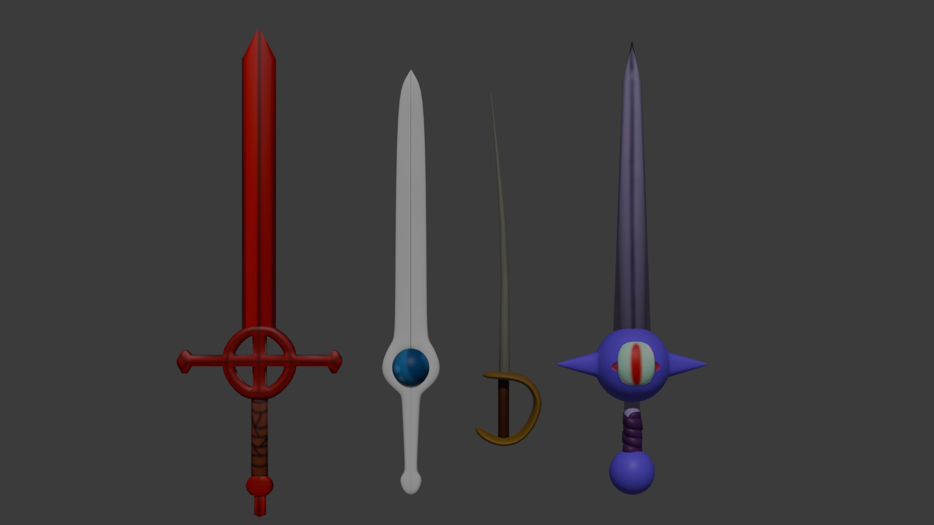 3D Adventure Time Swords Model - TurboSquid 2343575