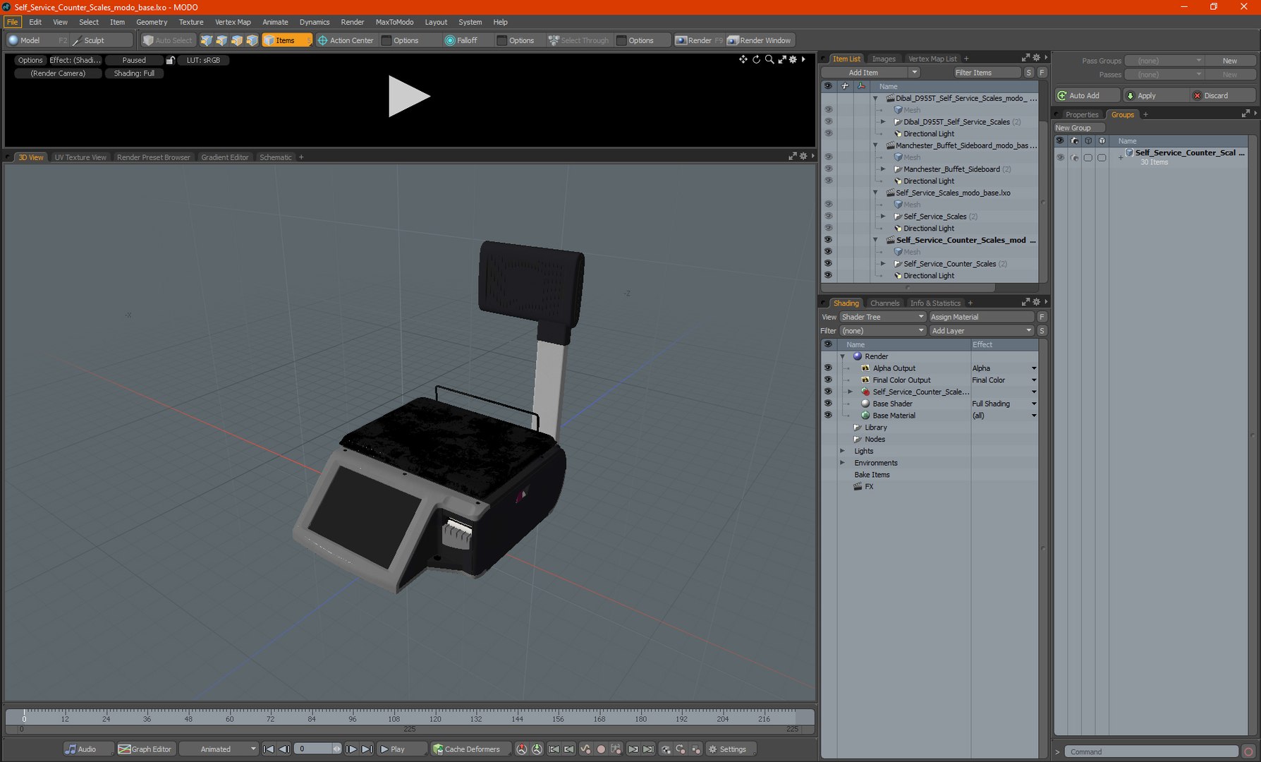 Self Service Counter Scales 3D - TurboSquid 1889166
