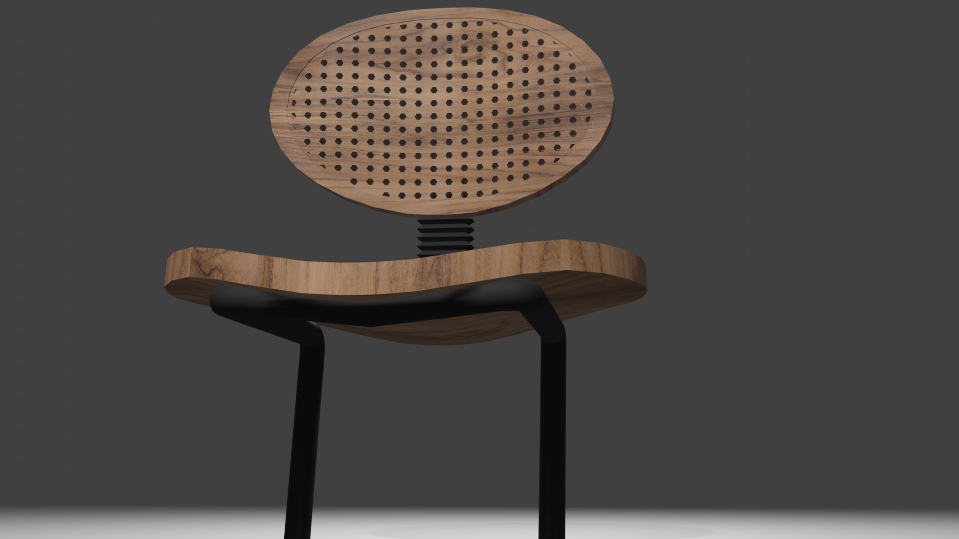 3D Fancy 3d Wooden Chair As Furniture And Interior Modeling ...