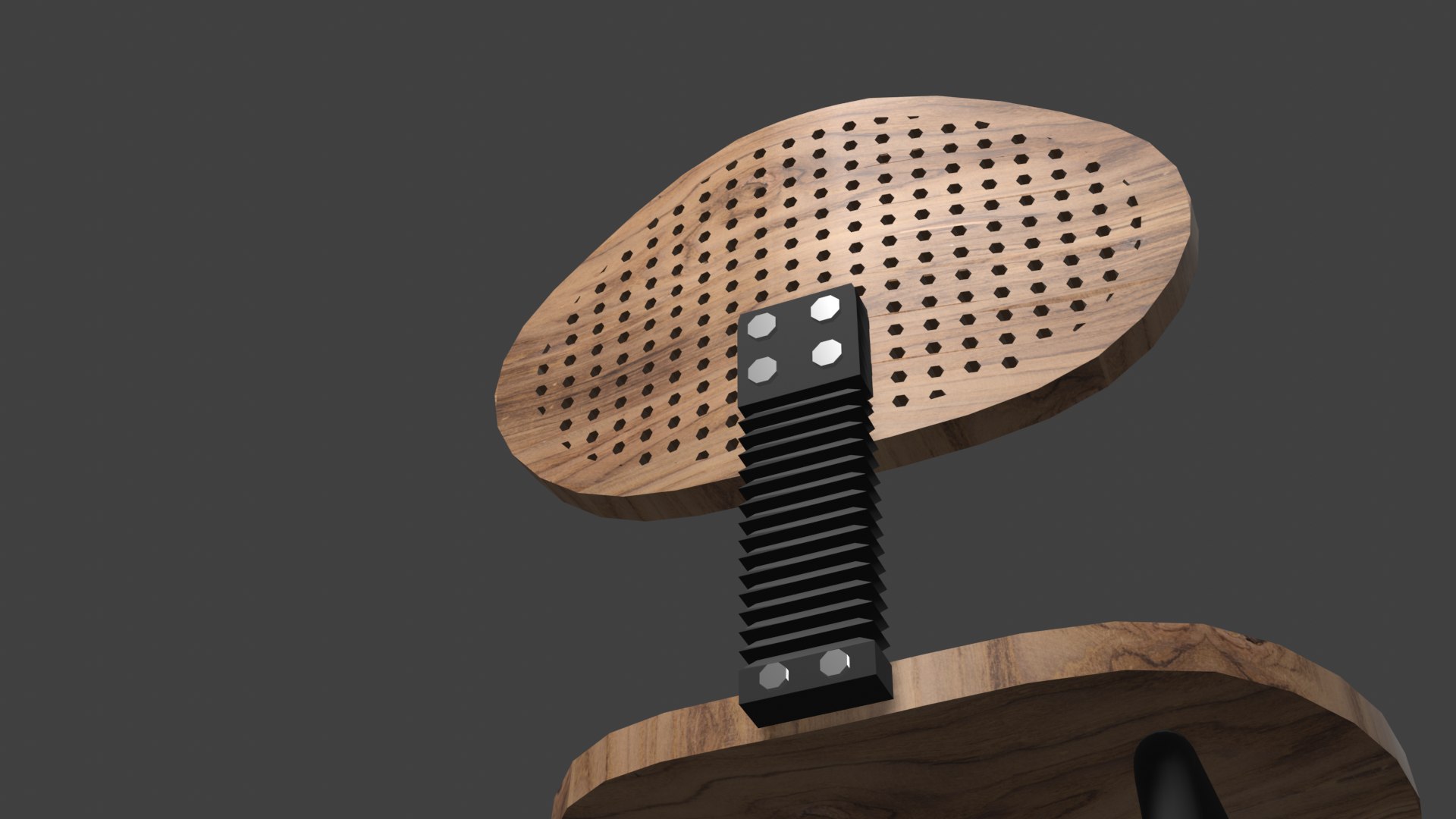 3D Fancy 3d Wooden Chair As Furniture And Interior Modeling ...