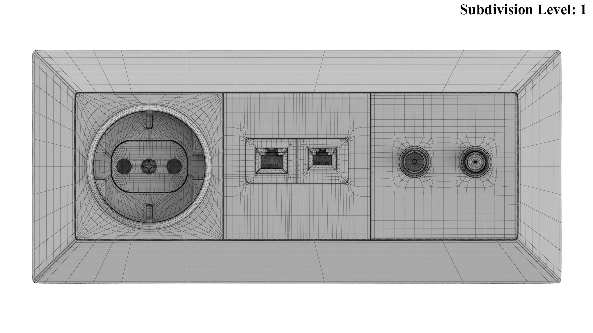 3D Wall Socket - TurboSquid 1893973