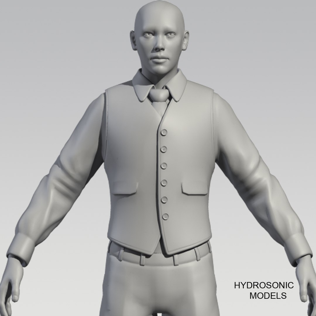 3d Business Man Model