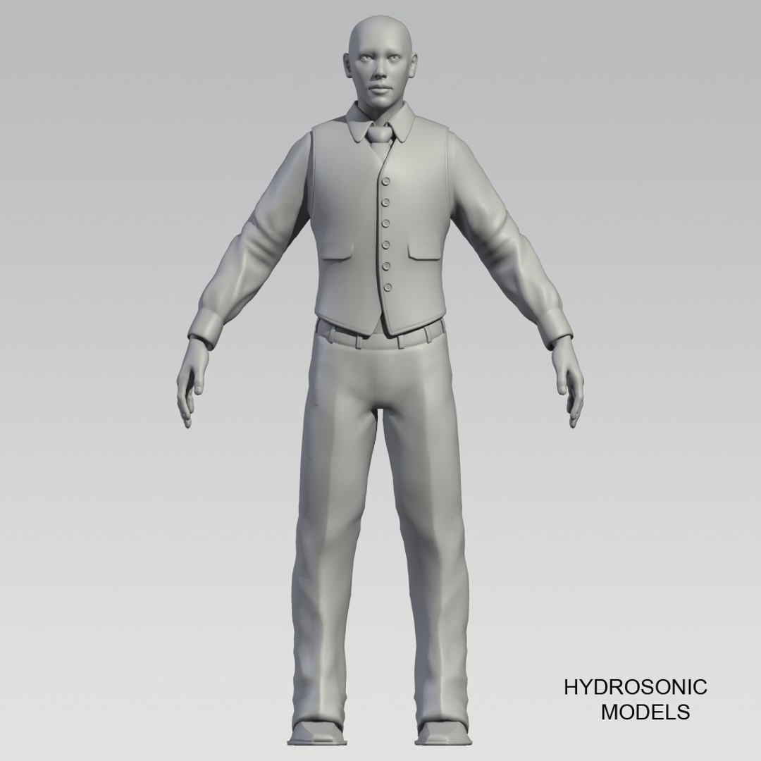 3d Business Man Model