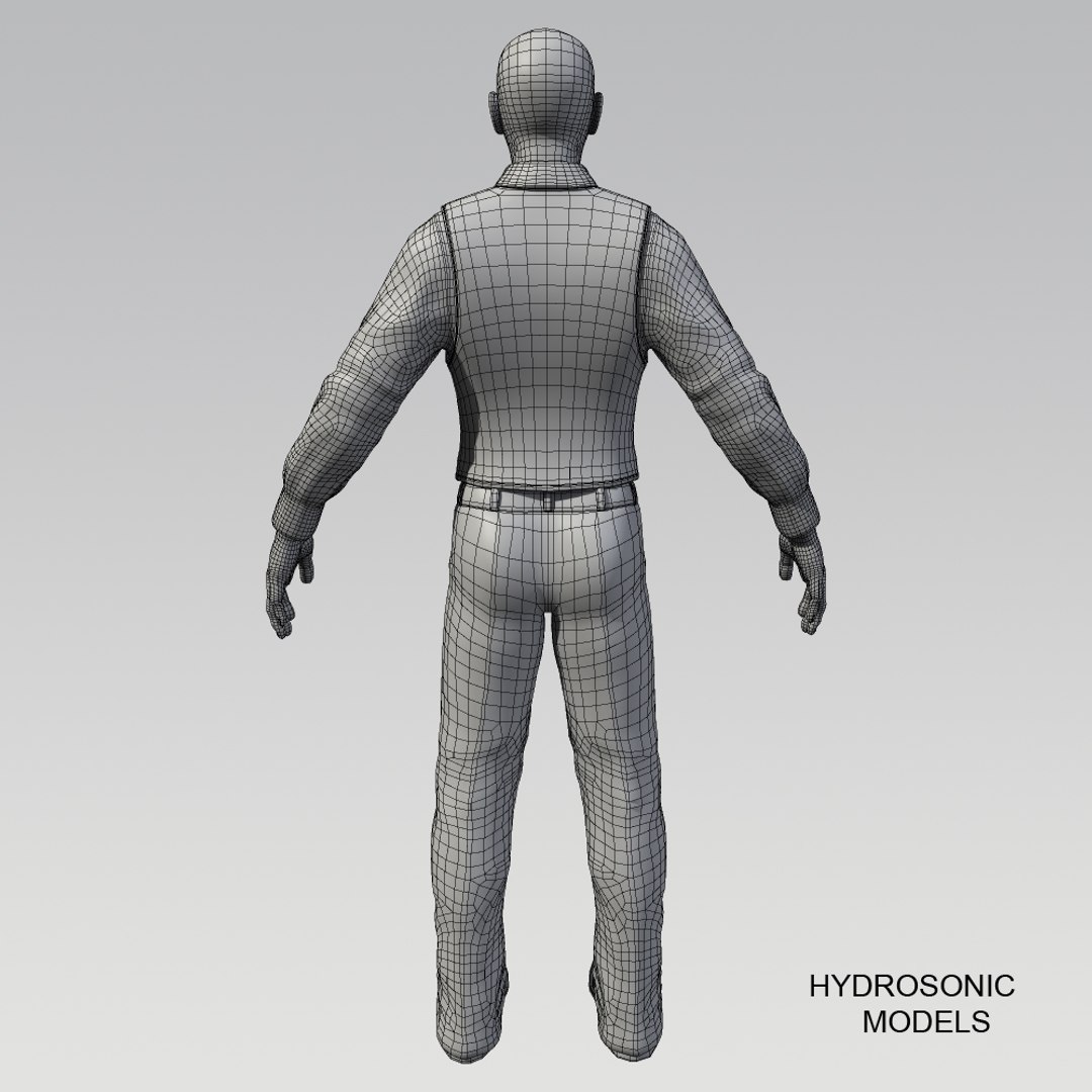 3d Business Man Model