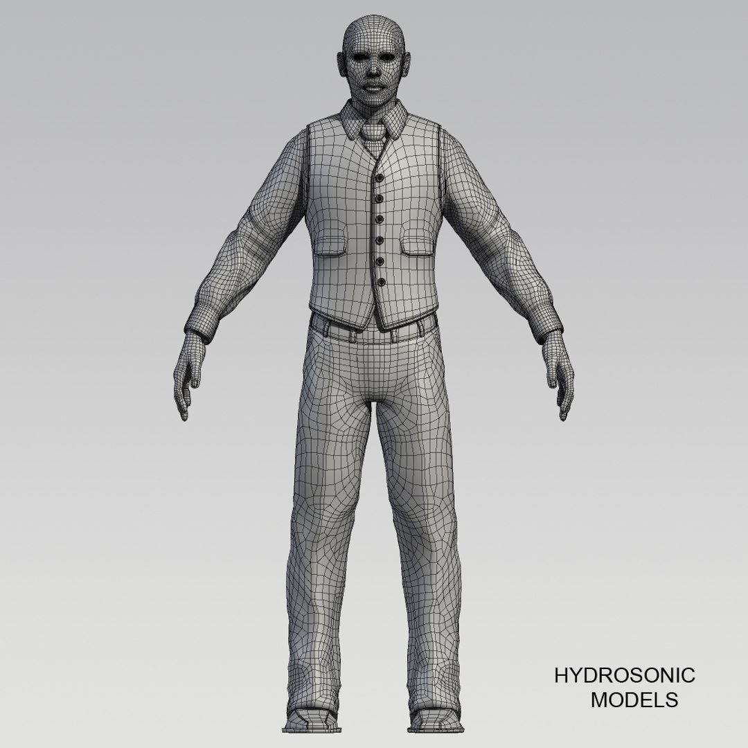 3d Business Man Model