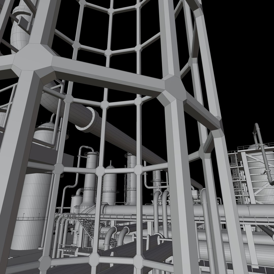 3D Mega Refinery Update Version - TurboSquid 2066874
