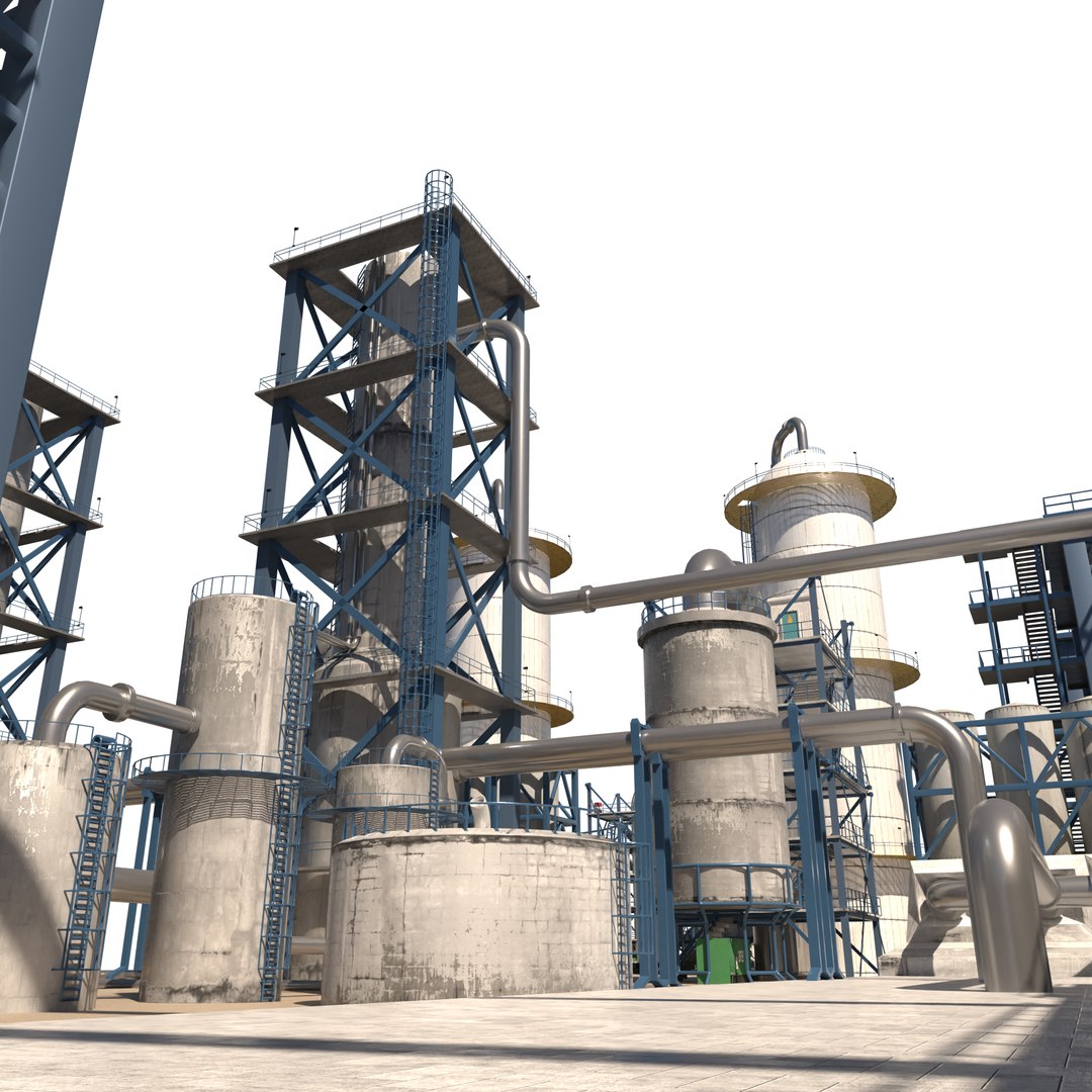 3D Mega Refinery Update Version - TurboSquid 2066874