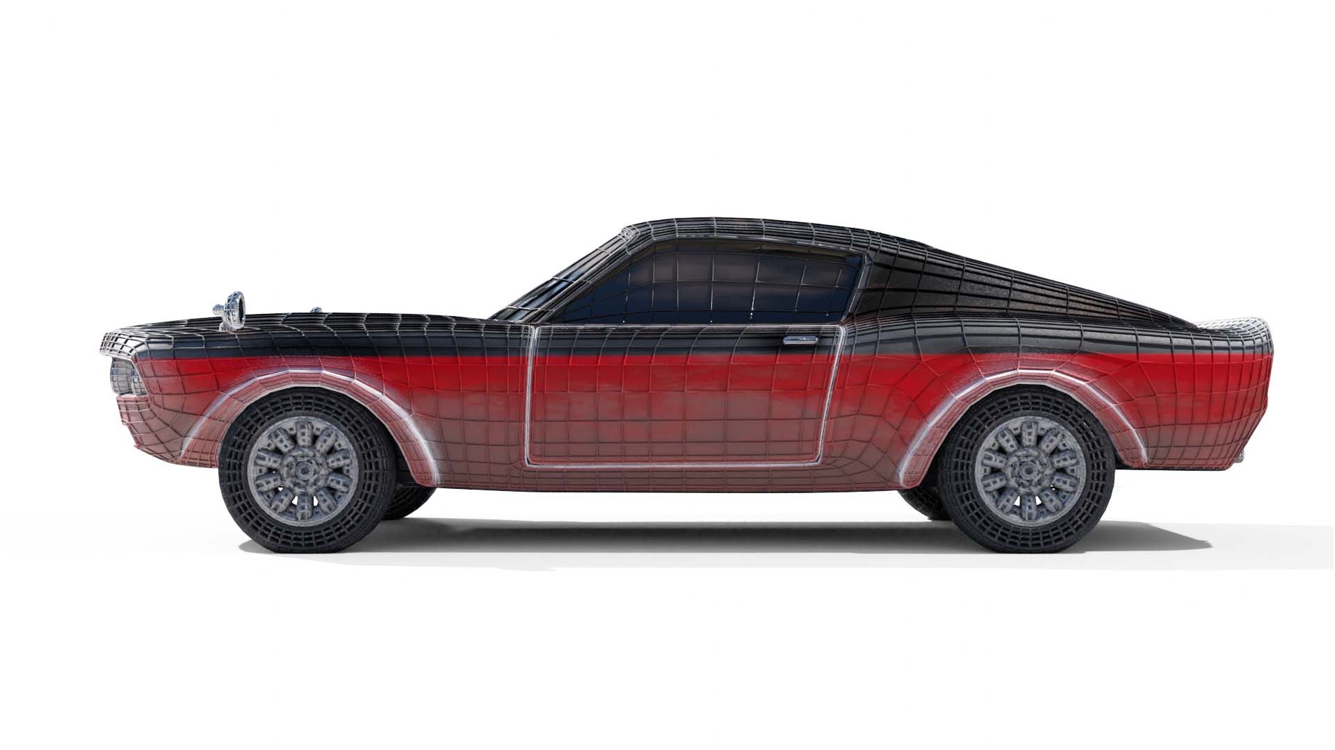 Modern American Muscle Car 3D Model - TurboSquid 2425332