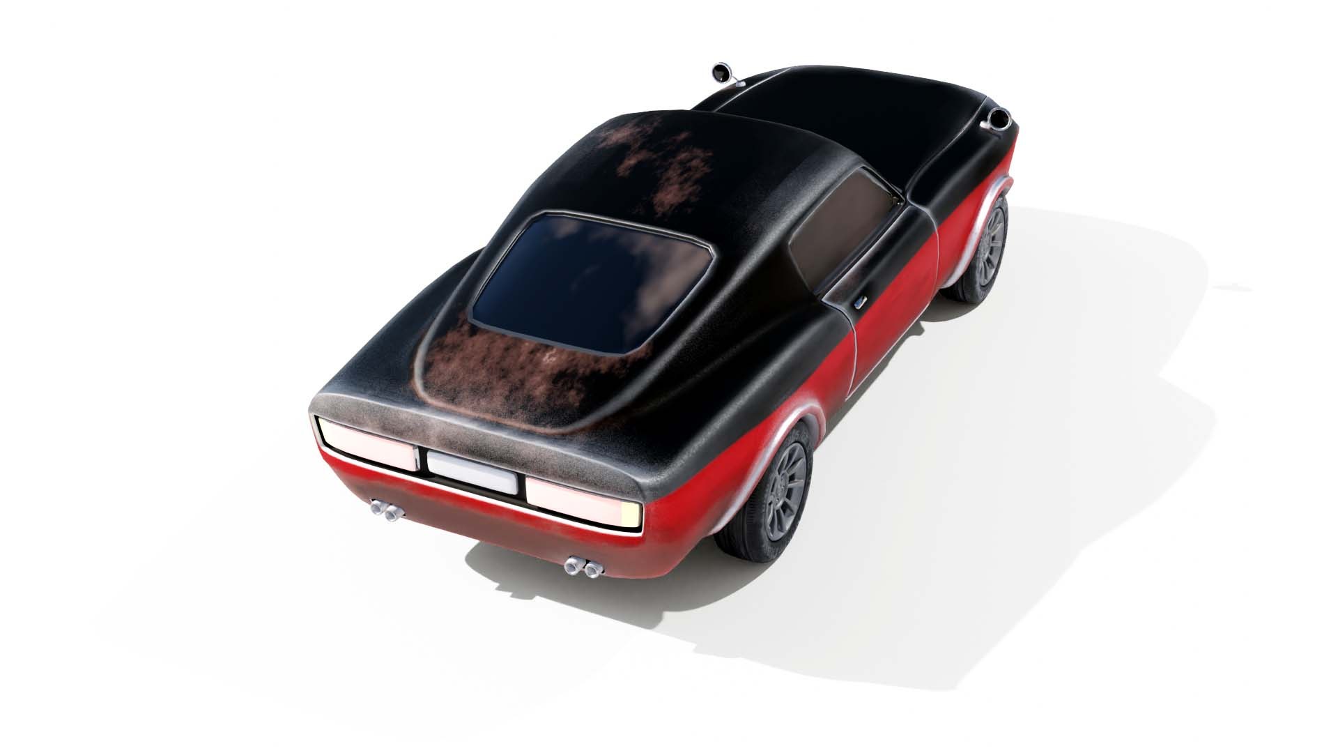 Modern American Muscle Car 3D Model - TurboSquid 2425332
