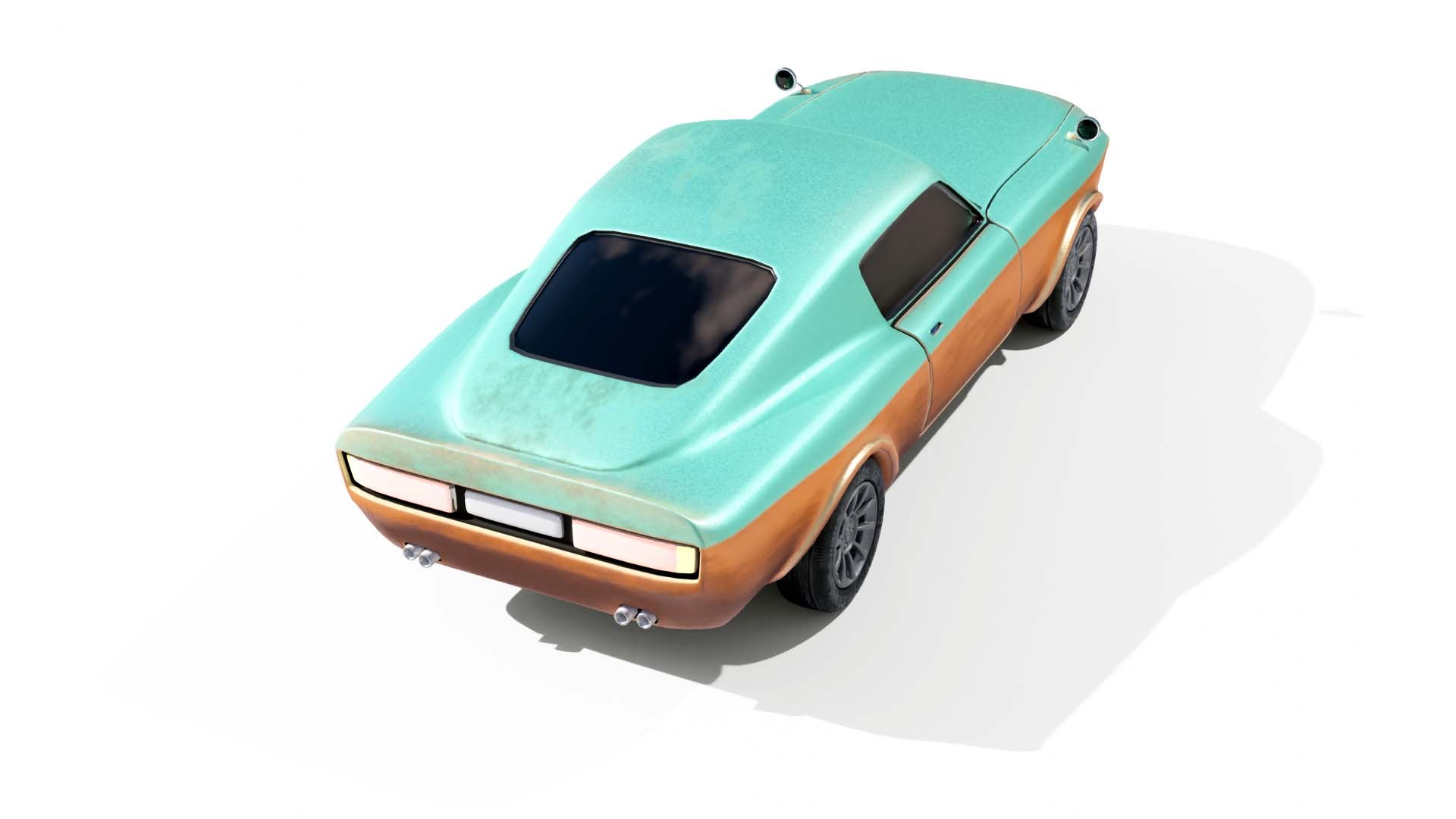Modern American Muscle Car 3D Model - TurboSquid 2425332