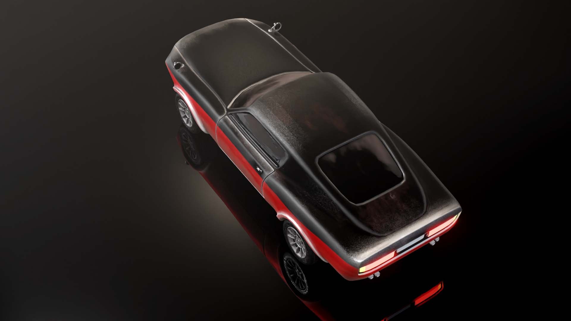 Modern American Muscle Car 3D Model - TurboSquid 2425332