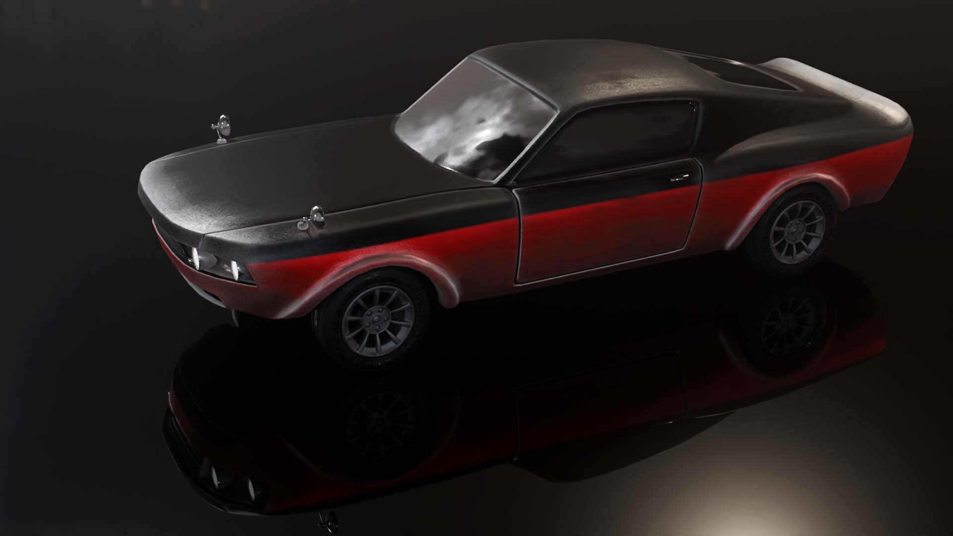 Modern American Muscle Car 3D Model - TurboSquid 2425332