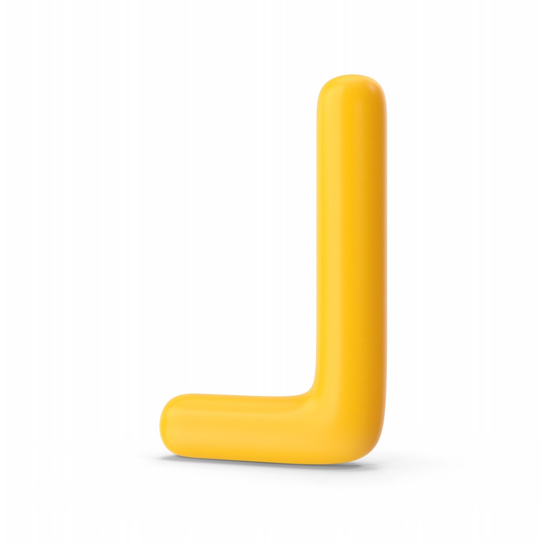 3D model Letter L Orange - TurboSquid 1865784