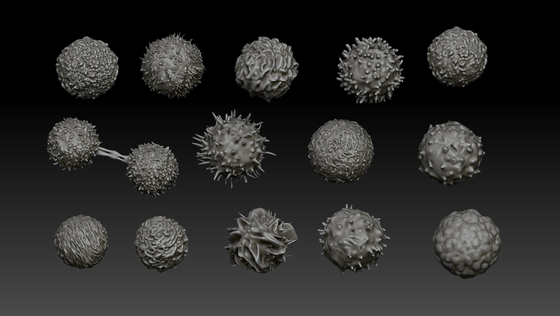 3D model lymphocytes pack - TurboSquid 1519768