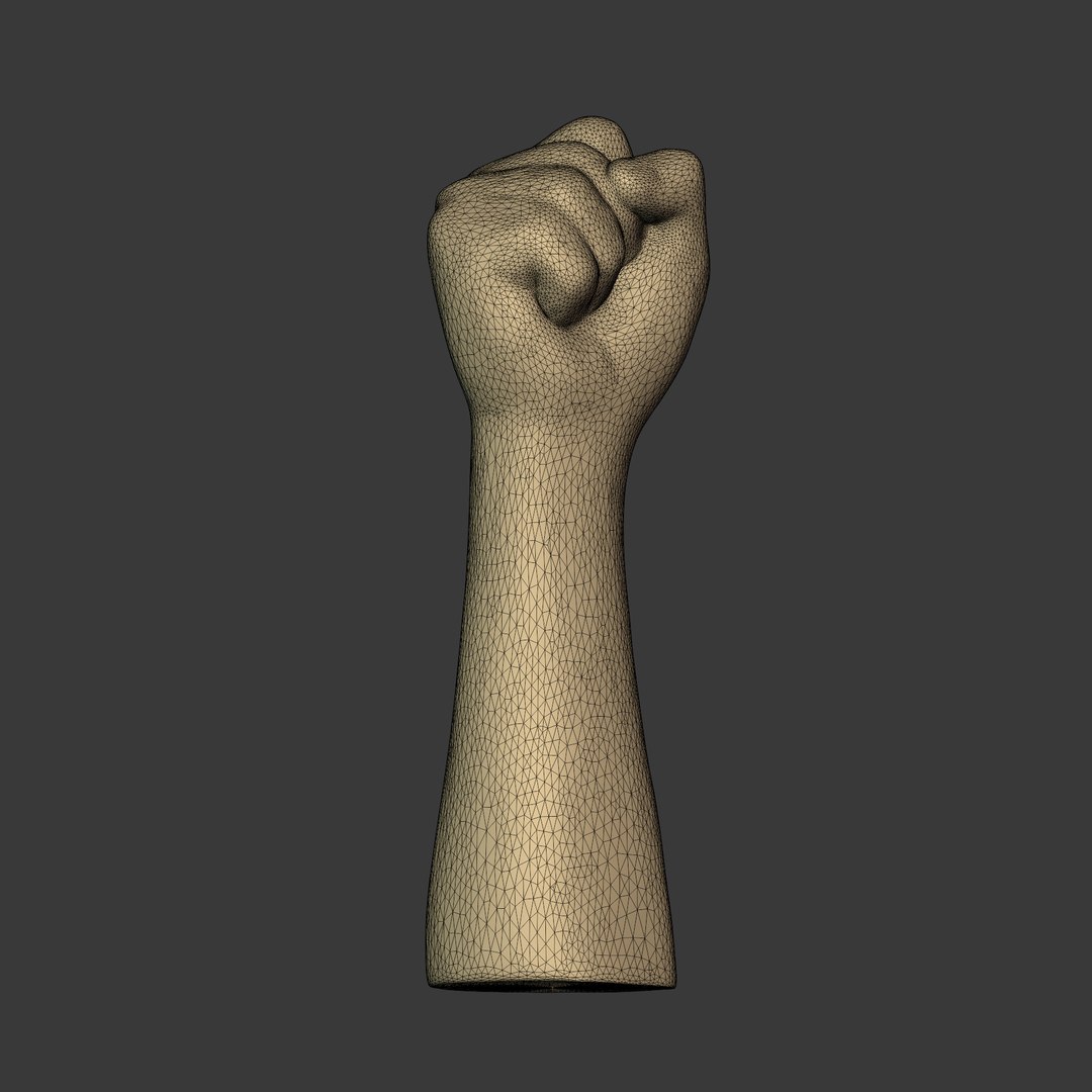 Cartoon Fist 3D Model - TurboSquid 1806638