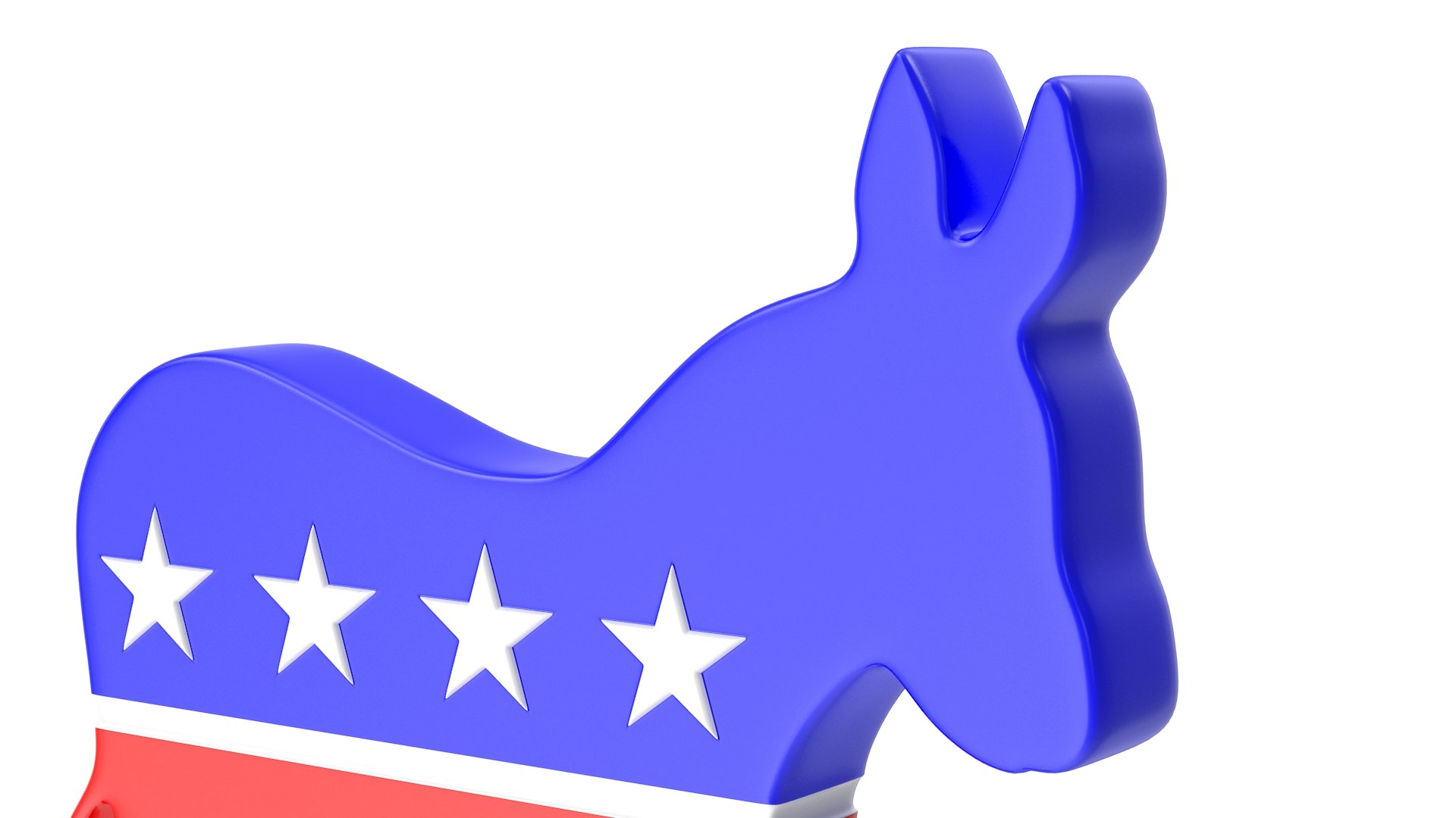 Logo democrat party 3D - TurboSquid 1464232
