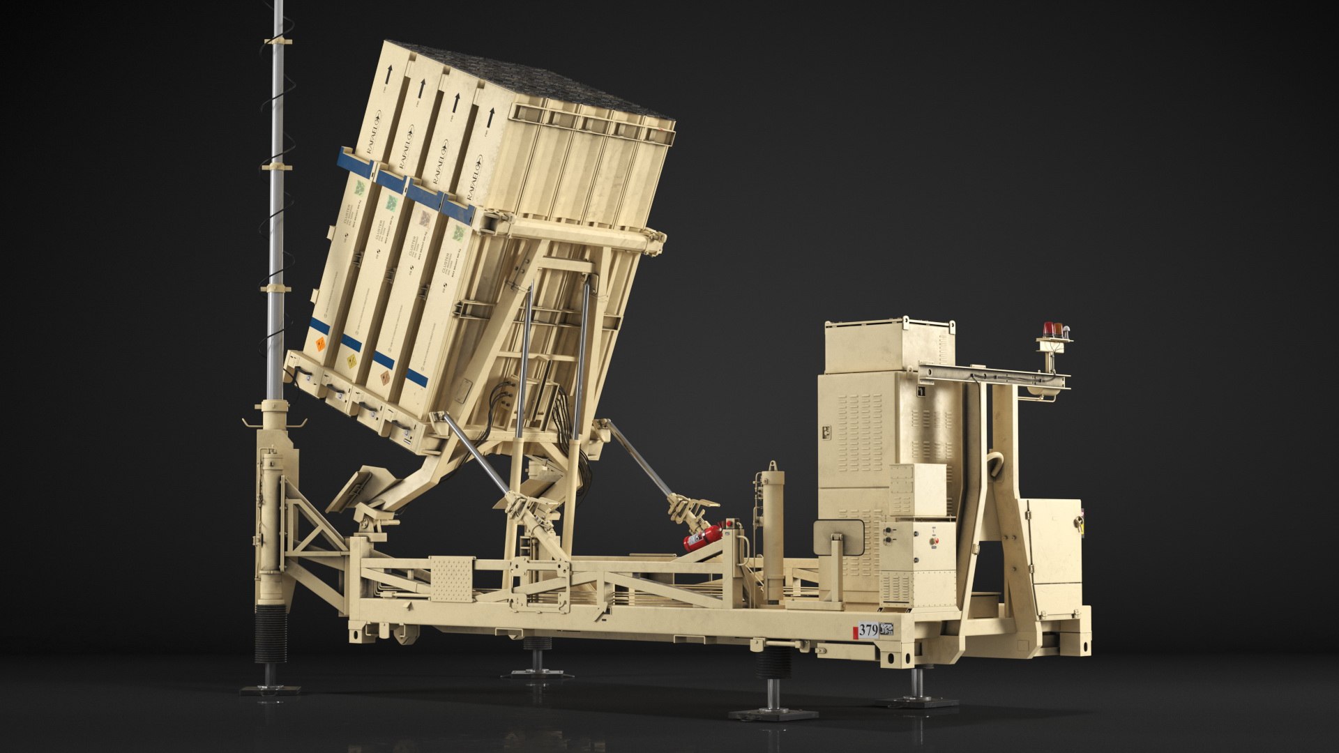 Iron Dome Mobile Air Defense System Rigged 3D model - TurboSquid 1766970