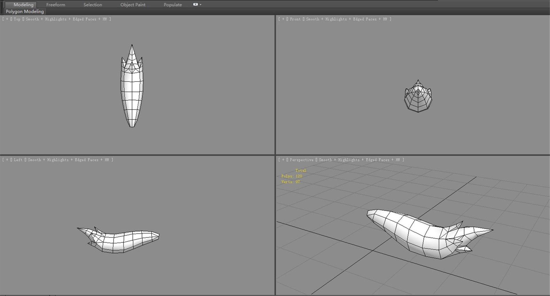 Cartoon Wolf Tail - Grey 3D Model - TurboSquid 2105043