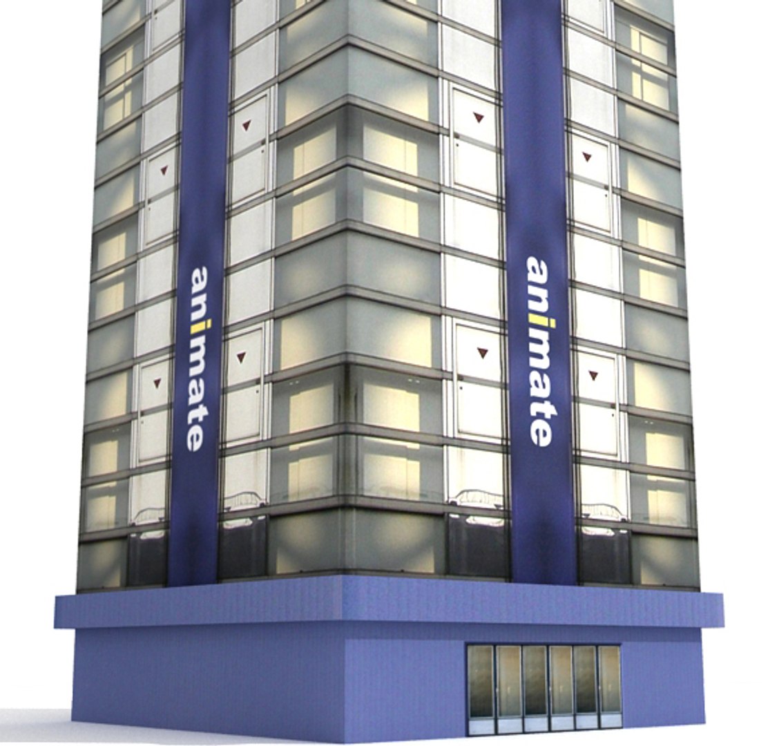 animate building 3d model