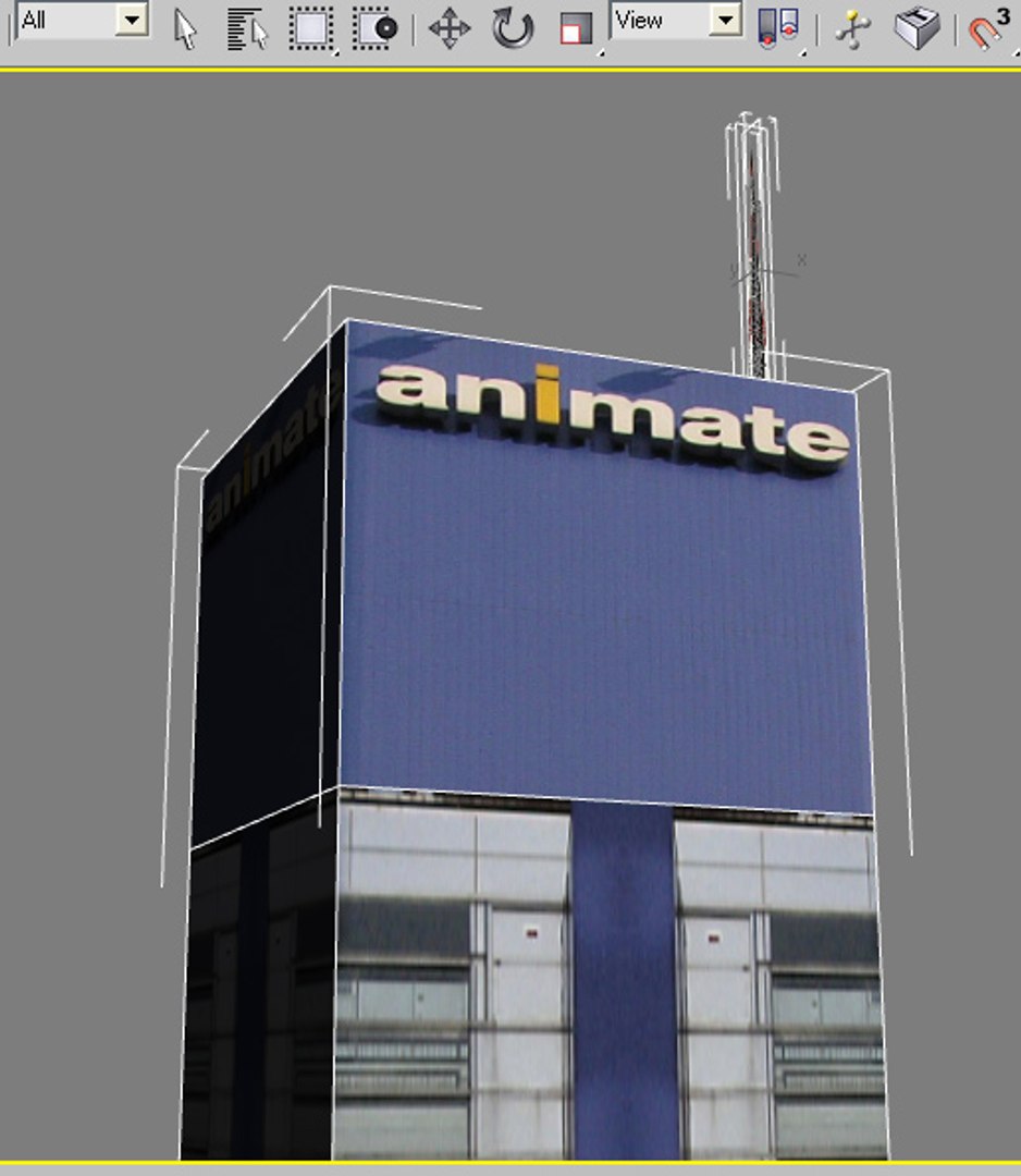 animate building 3d model