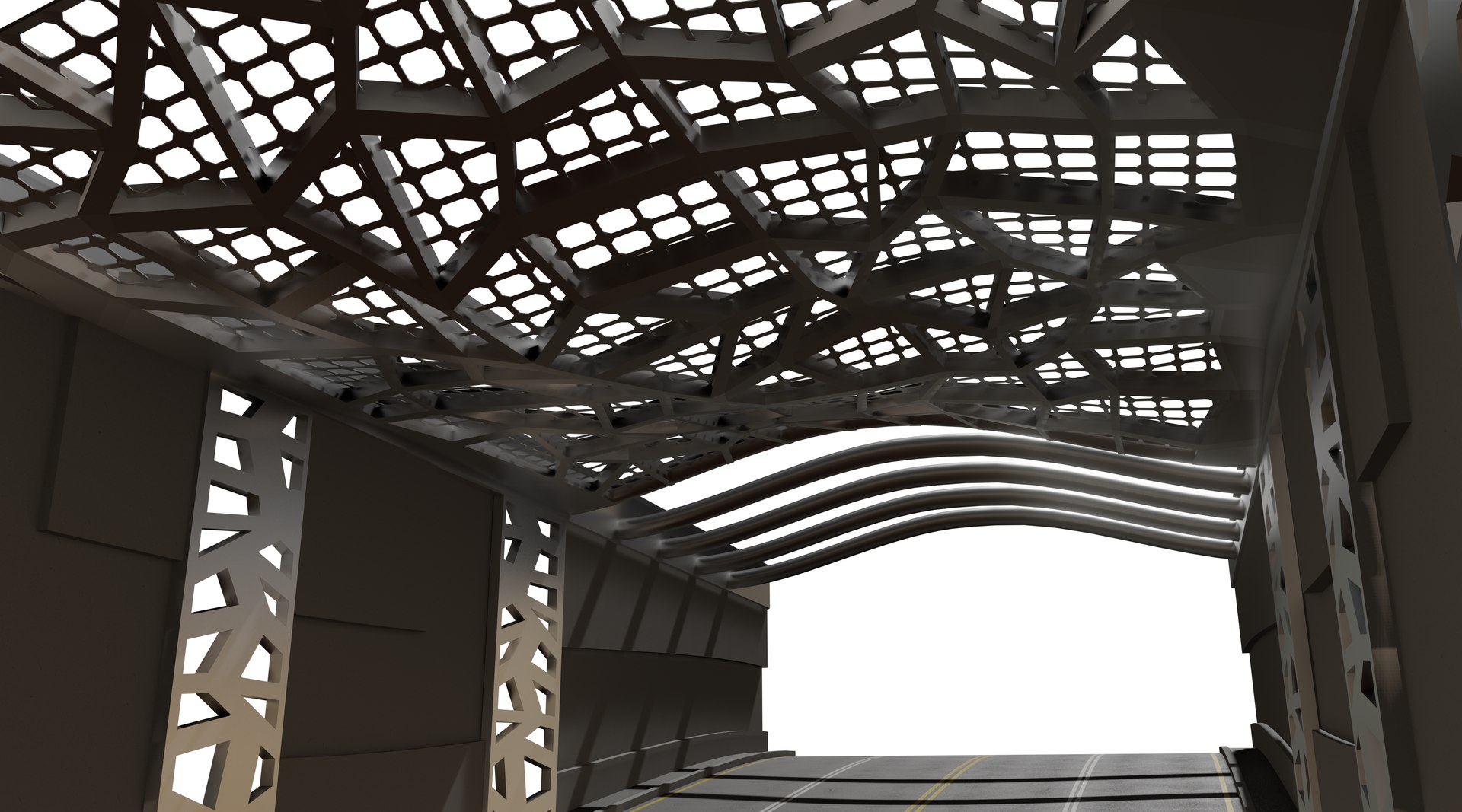 3D Future Tunel Scene For Car Rendering Model - TurboSquid 1949343