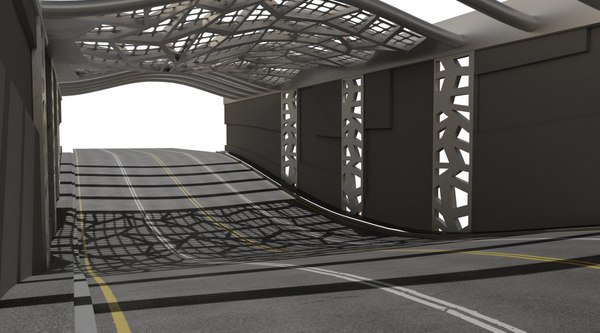 3D future Tunel scene for car rendering model - TurboSquid 1949343