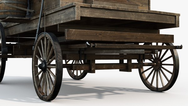 Wooden Covered Wagon-8K PBR model - TurboSquid 1836399