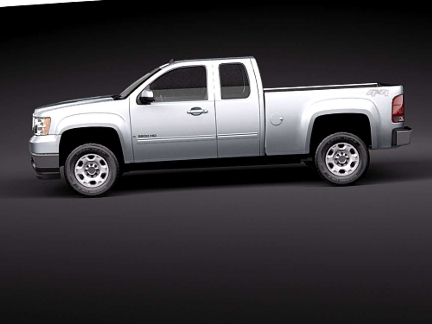 3d Model Gmc Sierra 2500hd Pickup