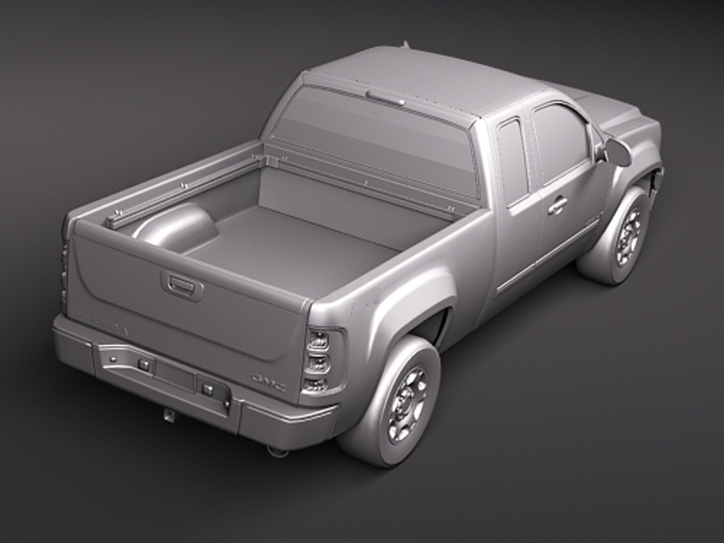 3d Model Gmc Sierra 2500hd Pickup