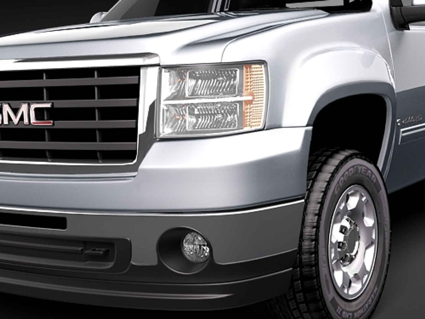 3d Model Gmc Sierra 2500hd Pickup