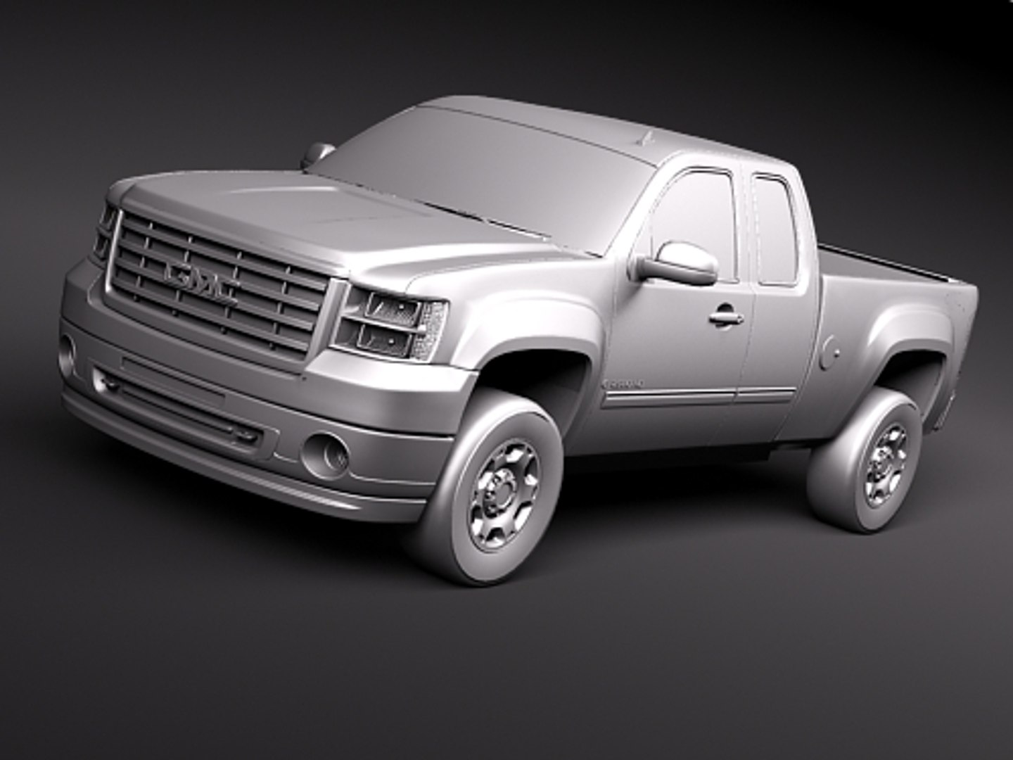 3d Model Gmc Sierra 2500hd Pickup