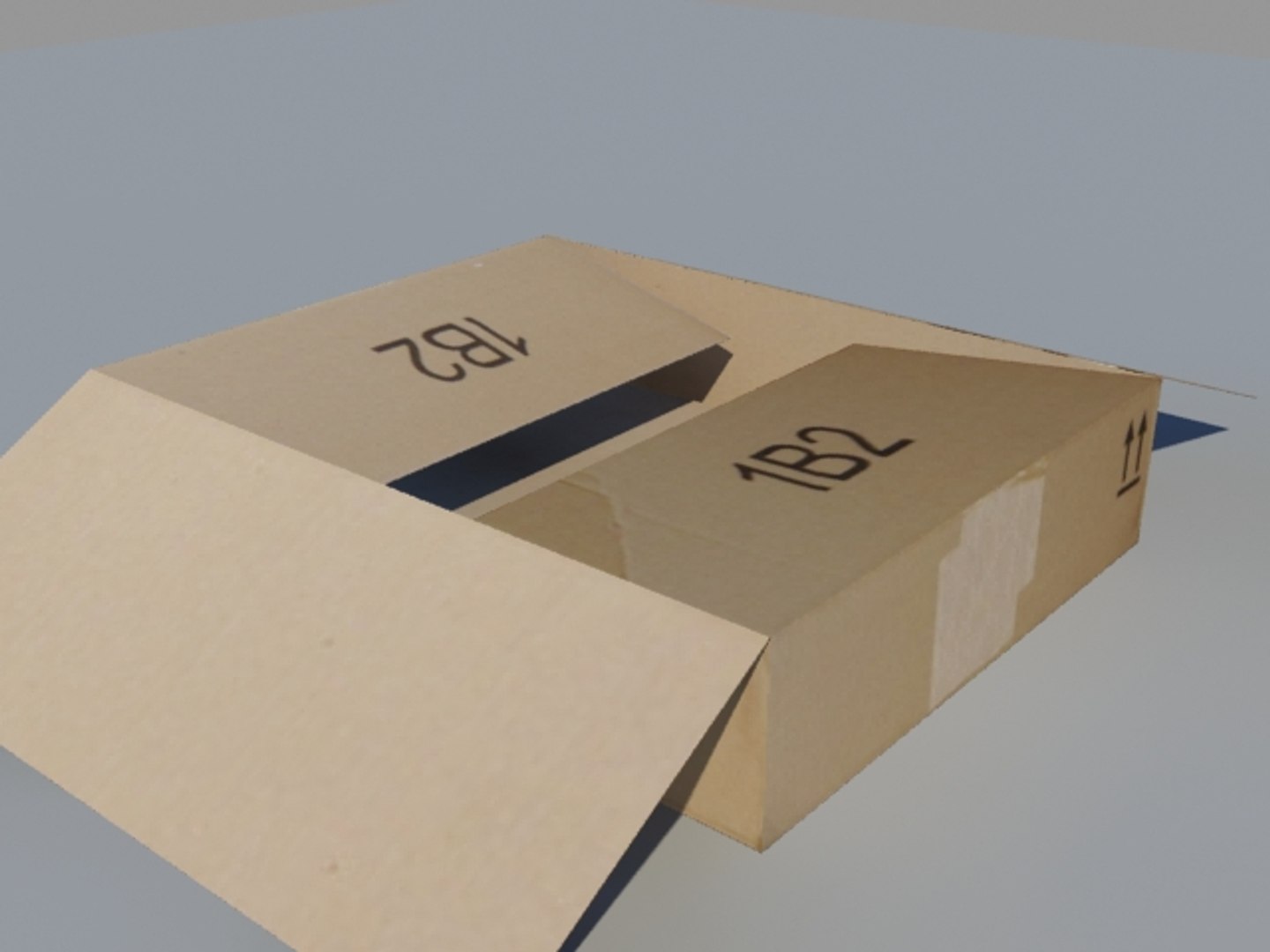 3d Max Cardboard Box