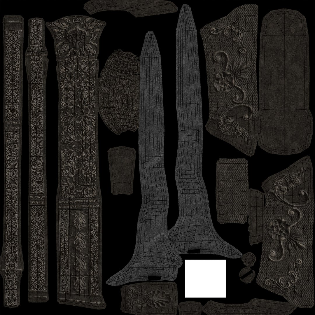 Keris Taming Sari Dagger Model - TurboSquid 2217011