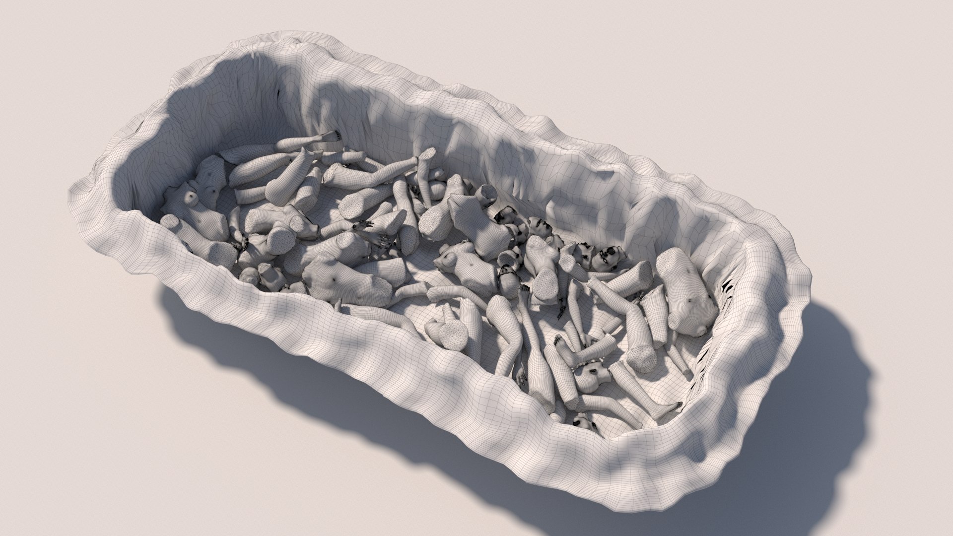 3D Big Common Pit Human Body Parts - TurboSquid 2098949