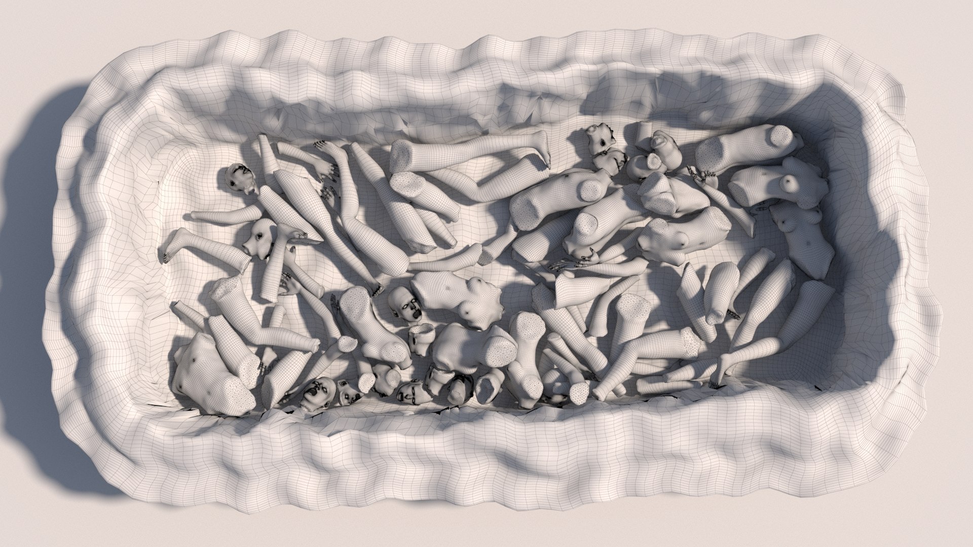 3D Big Common Pit Human Body Parts - TurboSquid 2098949