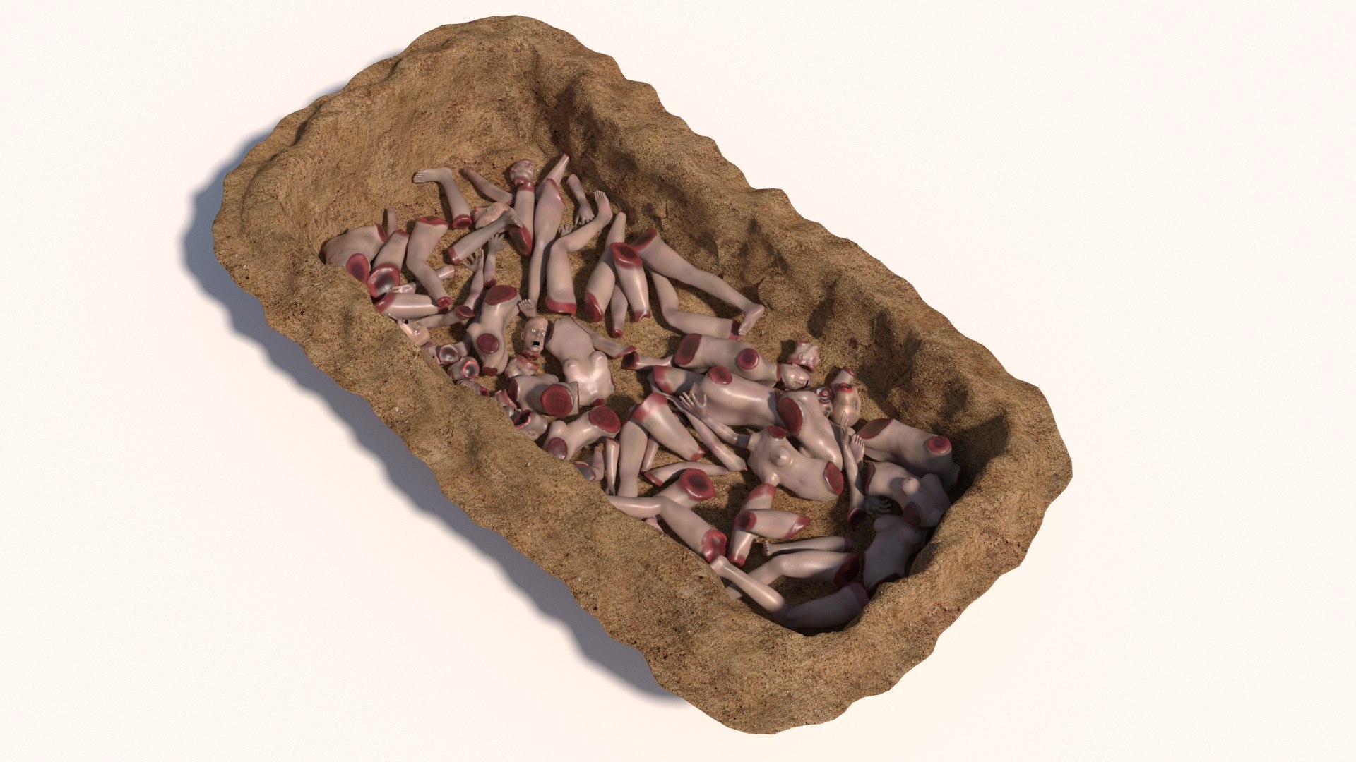 3D Big Common Pit Human Body Parts - TurboSquid 2098949