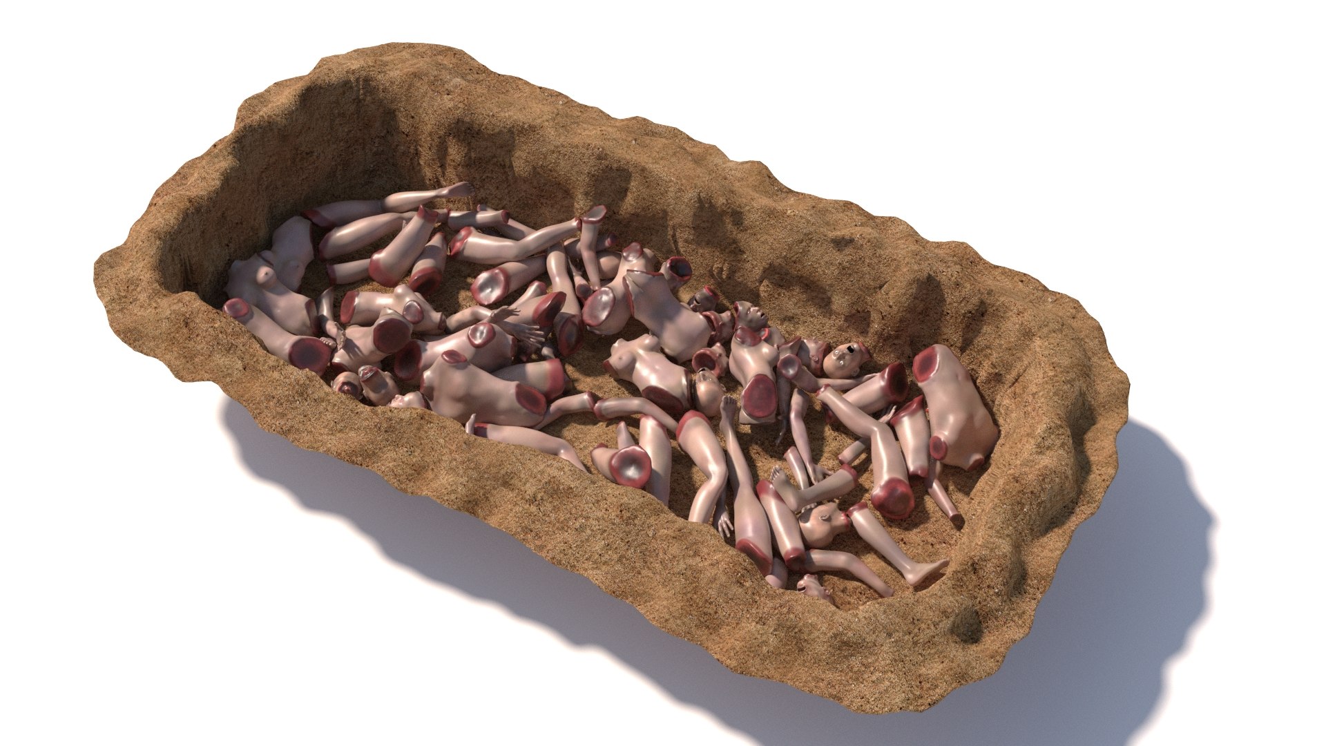 3D Big Common Pit Human Body Parts - TurboSquid 2098949