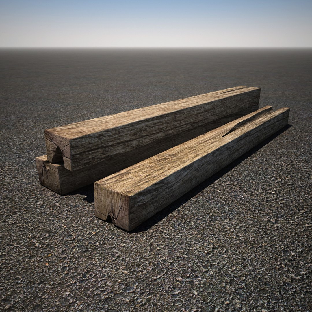 3d Railroad Tie Model