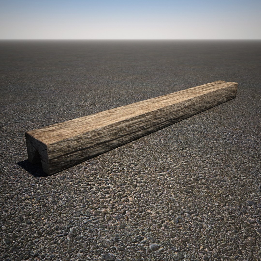 3d Railroad Tie Model