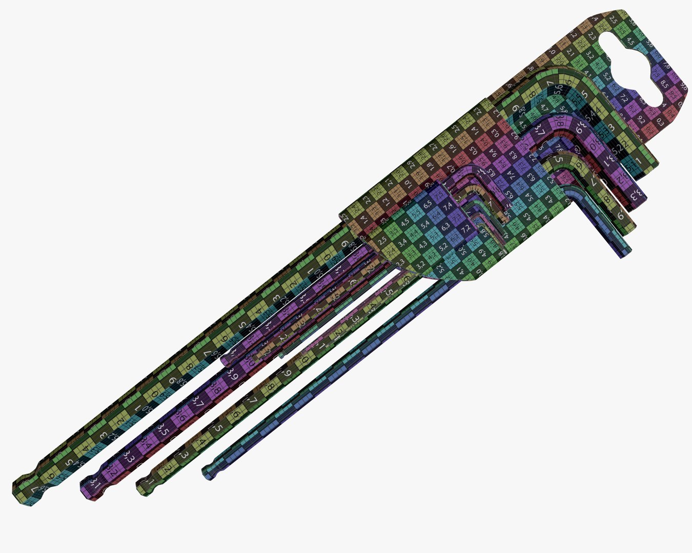 3D Hex Key Set Model - TurboSquid 1354260