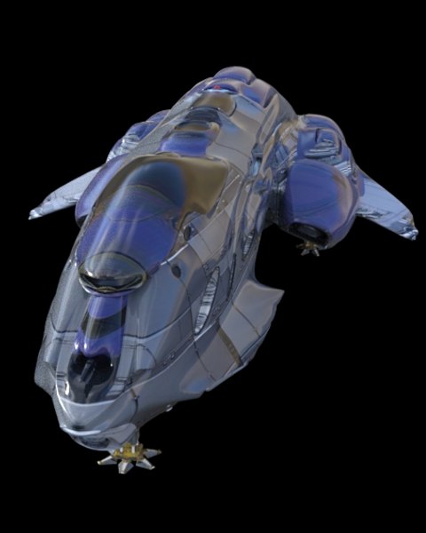 3D model spaceship cargo dropship - TurboSquid 1462362