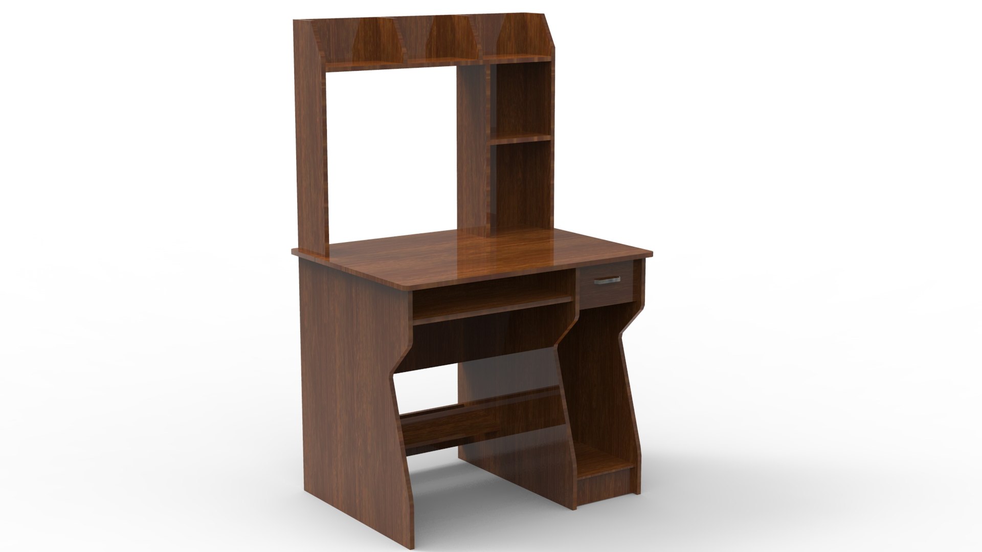 Low Poly Computer Table 3D Model - TurboSquid 2426773