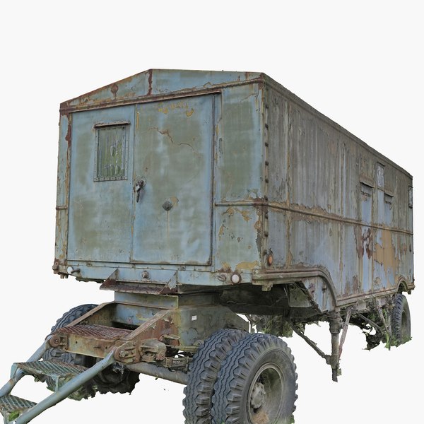modelo 3d Russian military transport vehicle transport trailer ...