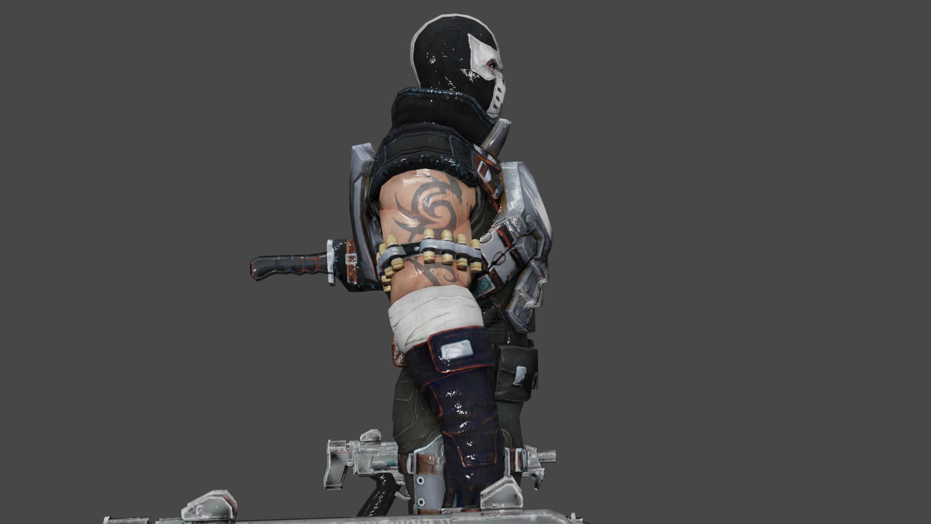 Crossbones Low-poly Model - TurboSquid 2459452